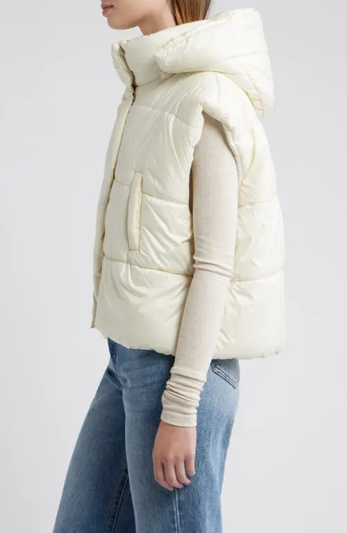 Dra Poppy Hooded Puffer Vest