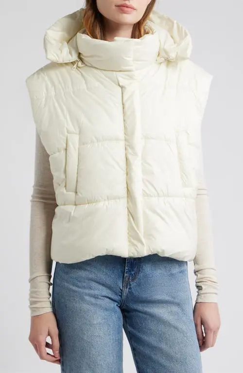 Dra Poppy Hooded Puffer Vest