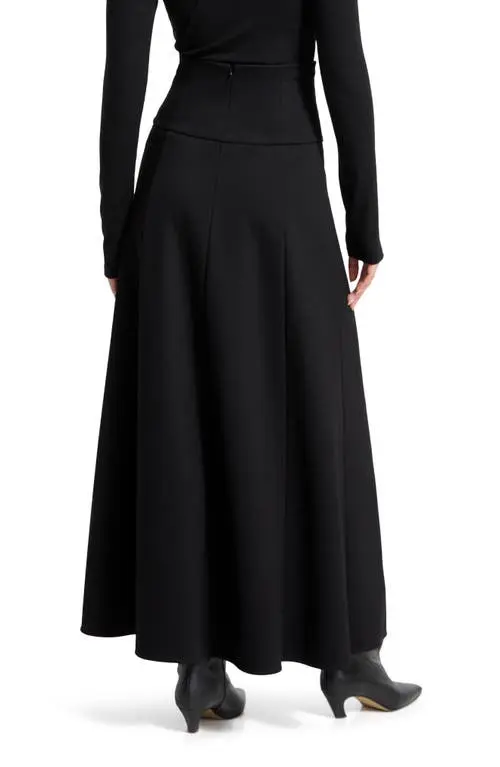 MARCELLA India Ponte Maxi Skirt