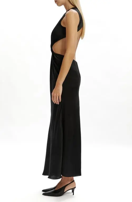 Bardot Esfira Twist Front Cutout Maxi Dress