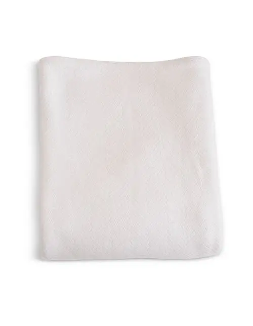 EVANGELINE Herringbone Blankets - Herringbone Bright White