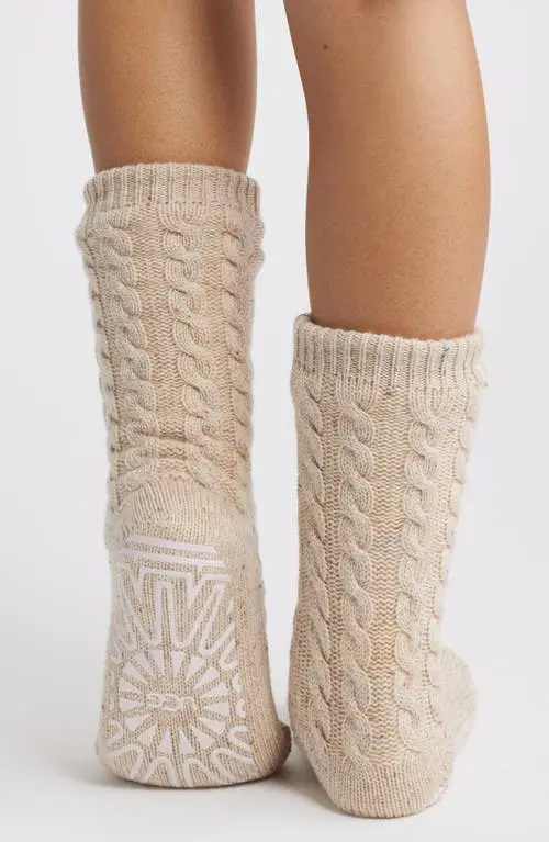 UGG Elowyn Fleece-lined Crew Socks - Cream Confetti