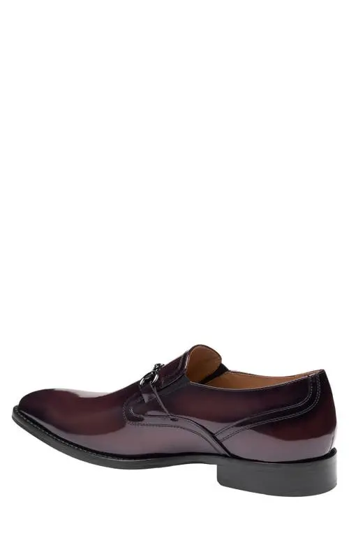 Johnston & Murphy Richland Bit Loafer - Burgundy Brush-off Leather