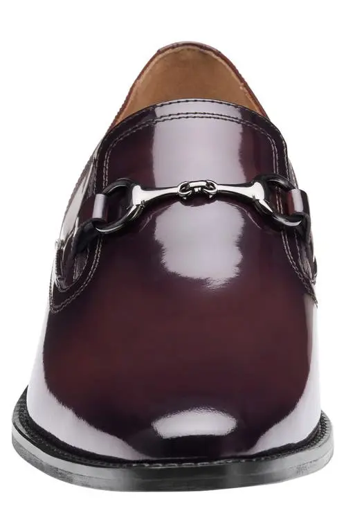 Johnston & Murphy Richland Bit Loafer - Burgundy Brush-off Leather