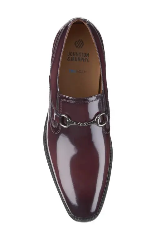 Johnston & Murphy Richland Bit Loafer - Burgundy Brush-off Leather