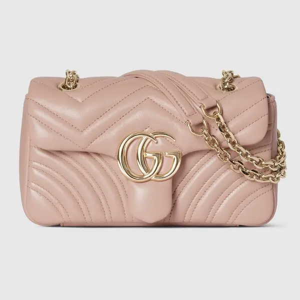 Gucci Gg Marmont Small Shoulder Bag - Beige