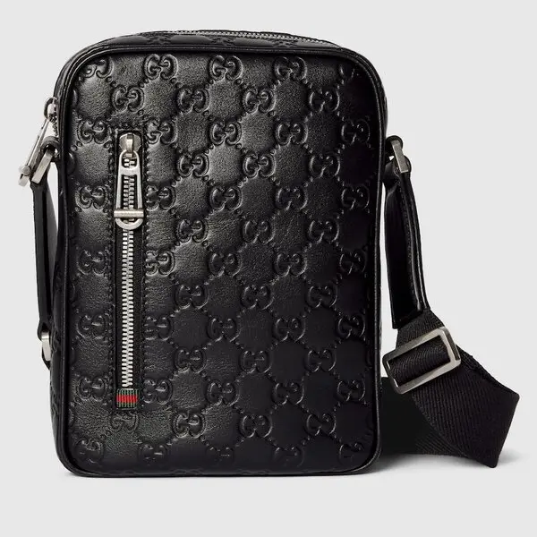 Gucci Gg Emblem Small Crossbody Bag - Black