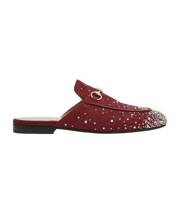 Gucci - Princetown Slipper With Crystals