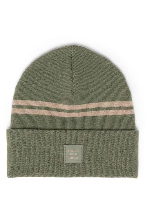 Herschel Supply Co. Abbott Stripe Beanie - Beetle/timberwolf