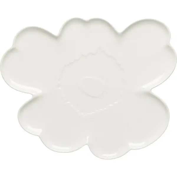 Marimekko Unikko Shape Plate - 100 White