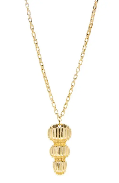 MARLYN SCHIFF Mila Tiered Pendant Necklace - Gold