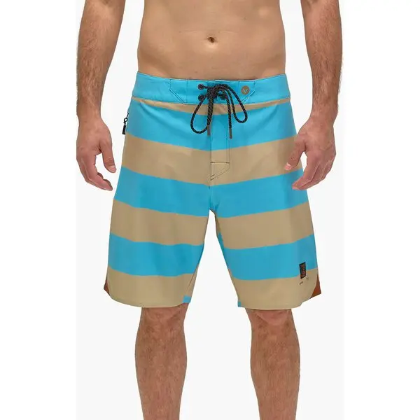 VAST Striped Stretch Board Shorts