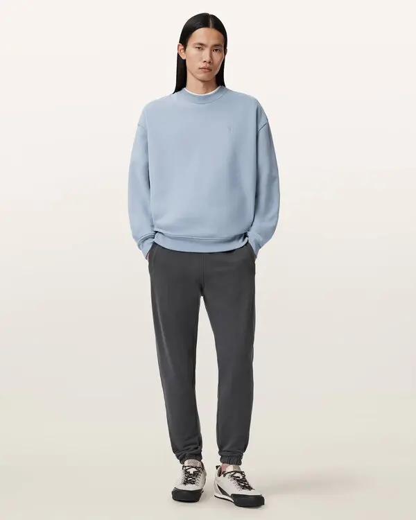 ALLSAINTS Asher Ramskull Boxy Sweatshirt - Maya Blue