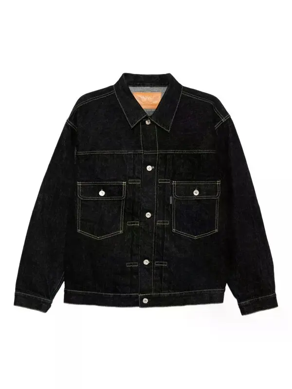 MASTERMIND WORLD Logo-print Denim Trucker Jacket