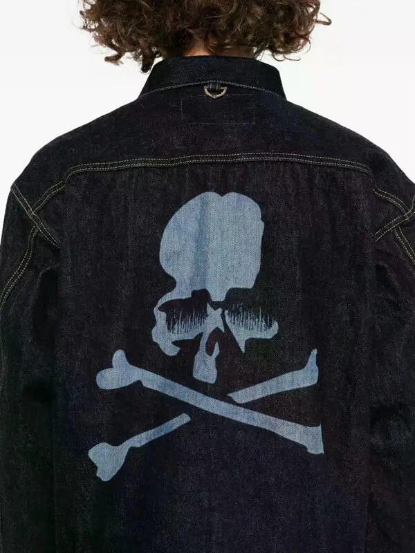 MASTERMIND WORLD Logo-print Denim Trucker Jacket