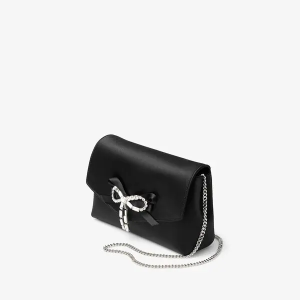 JIMMY CHOO Soft Bow Mini Bag - Black