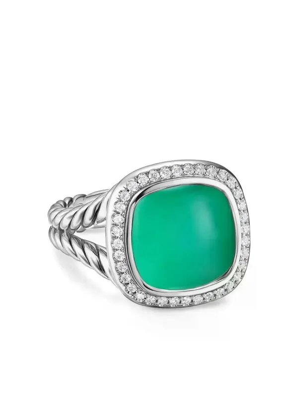 David Yurman Sterling Albion Diamond Ring - Silver