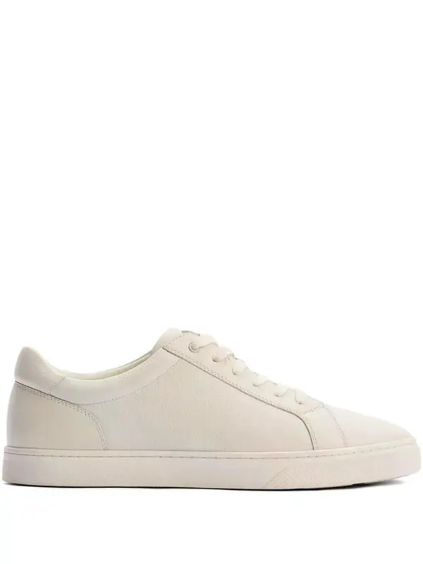 12 STOREEZ 30mm Lace-up Leather Sneakers