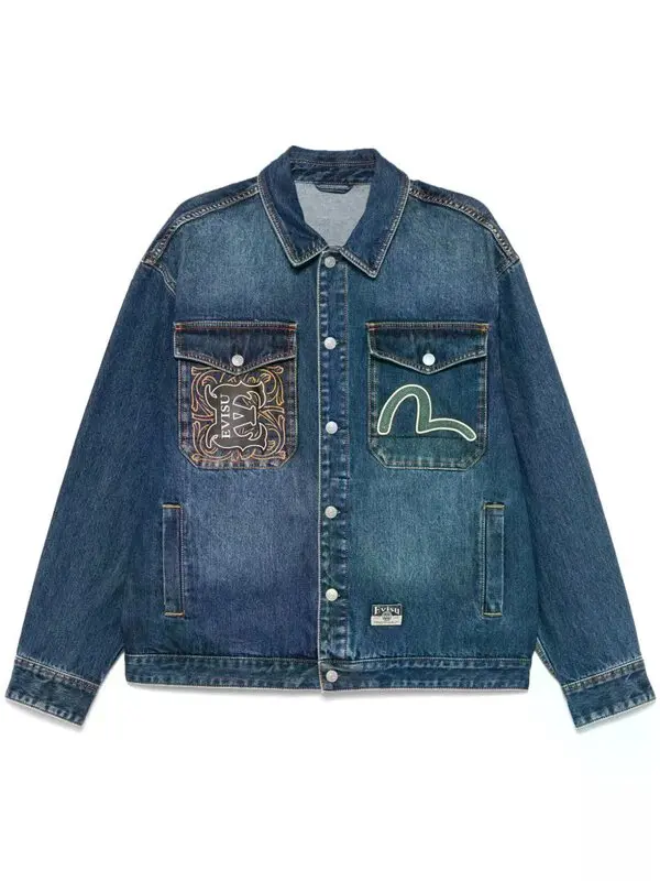 EVISU Embroidered Denim Jacket