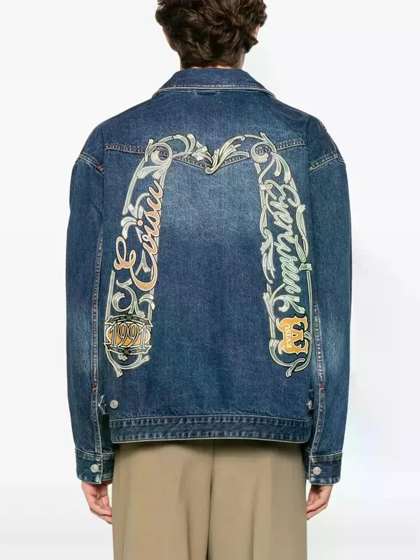 EVISU Embroidered Denim Jacket