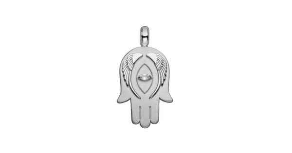 Jennifer Zeuner Jewelry Kai Hamsa Charm Pendant With Marquise Crystal - One-color