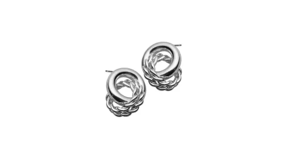 Jennifer Zeuner Jewelry Mabel 18k Gold Plated Brass Hoop Earrings - One-color