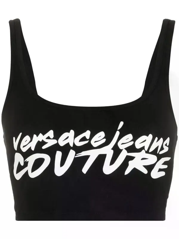 Versace Logo-print Crop Top