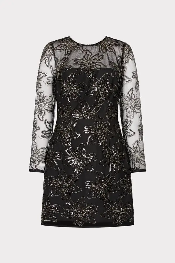 MILLY Adele Embroidered Mini Dress