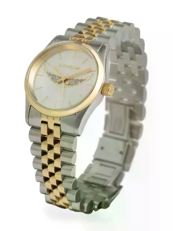 Zadig&Voltaire Quartz Movement Watch With Gold-tone Bezel And Stainless Steel Bracelet