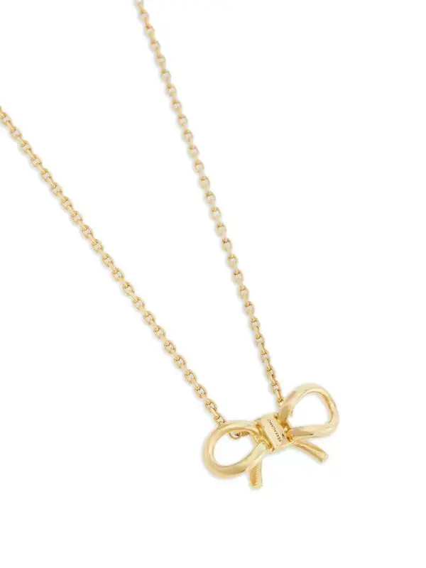 FERRAGAMO Tone Bow Pendant Necklace