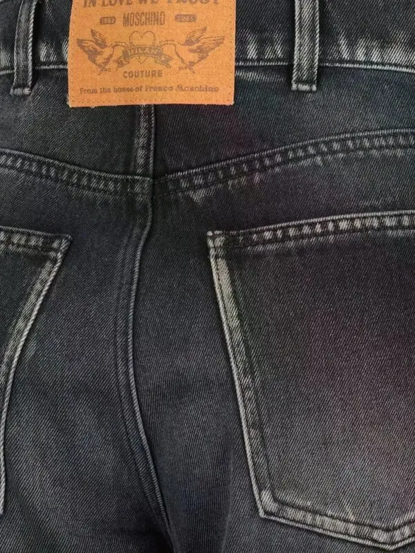 Moschino Faded Five-pocket Jeans