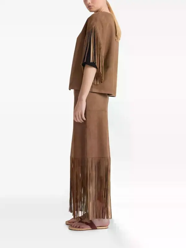 YVES SALOMON Leather Skirt