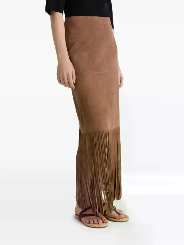 YVES SALOMON Leather Skirt