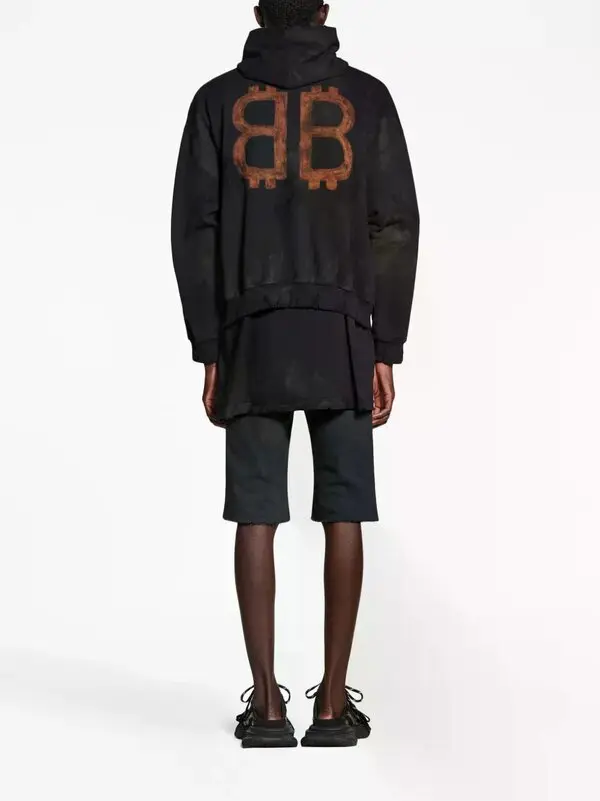 Balenciaga Crypto Distressed Hoodie
