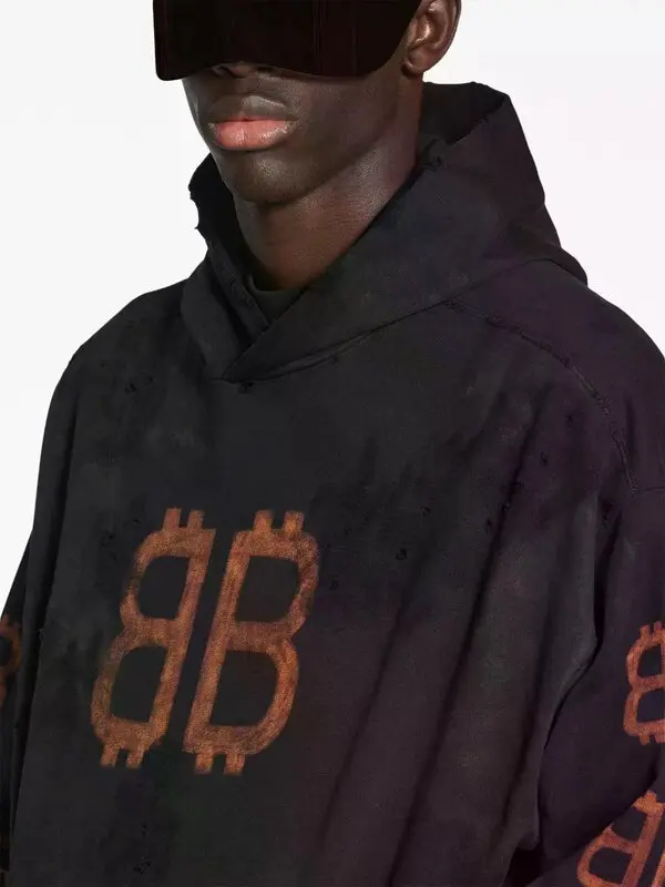 Balenciaga Crypto Distressed Hoodie