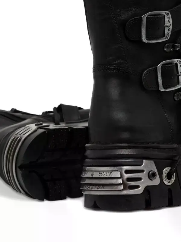 NEW ROCK 70mm Reactor Buckled Knee-high Boots
