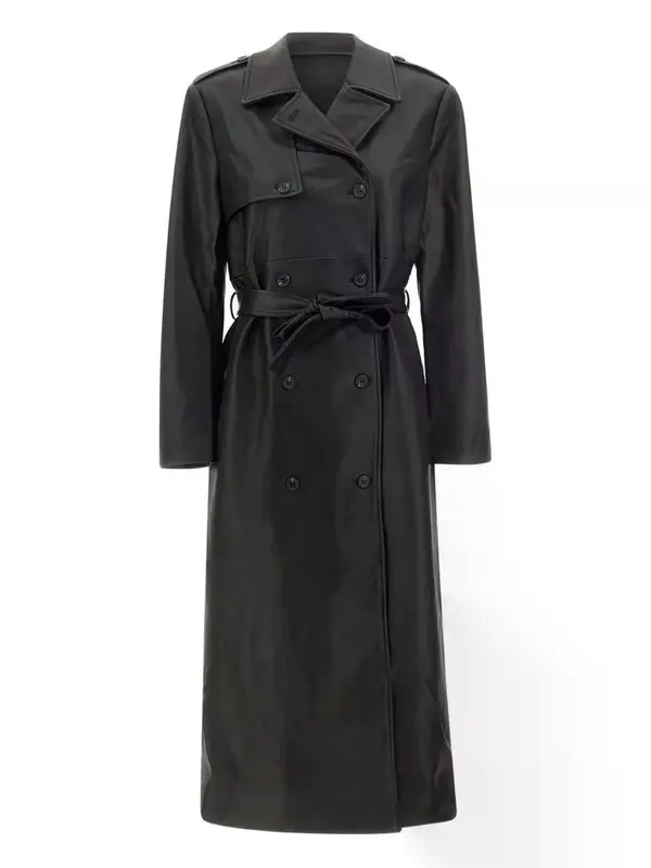 THE GARMENT Brooklyn Trench Double-breasted Jacket - Black
