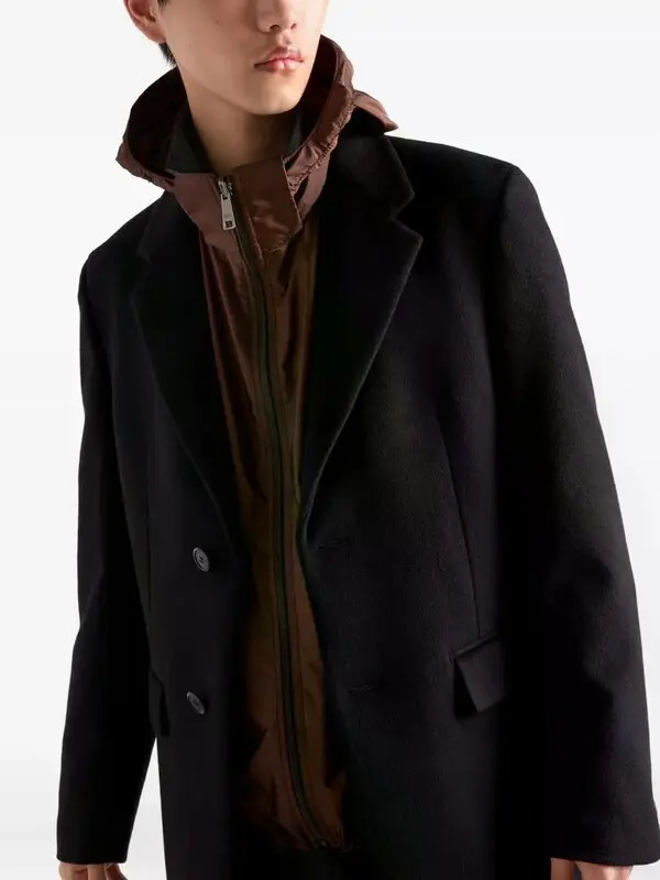 Prada Notch-lapel Wool Coat