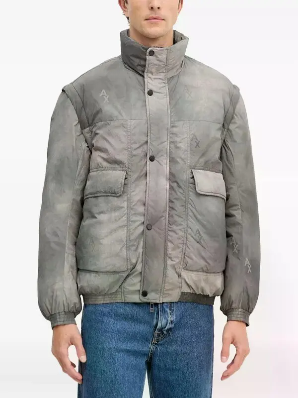 Armani Exchange Padded Pocket Jacket In Grey - 10% Off | Editorialist