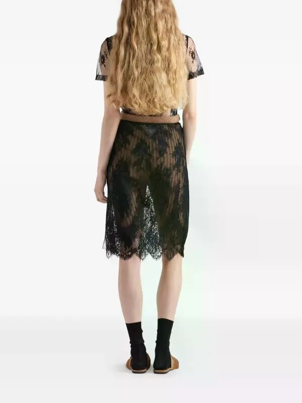 Prada Lace Mini Skirt
