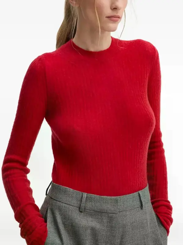 HERSKIND Round-neck Ribbed Sweater