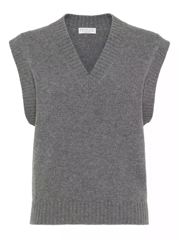 Brunello Cucinelli Knit Vest - Grey