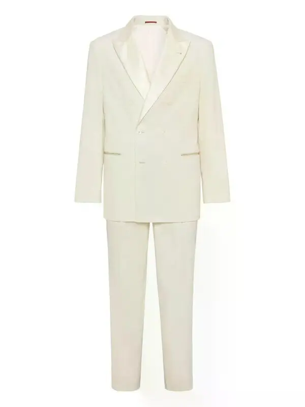 Brunello Cucinelli Peak-lapel Double-breasted Suit