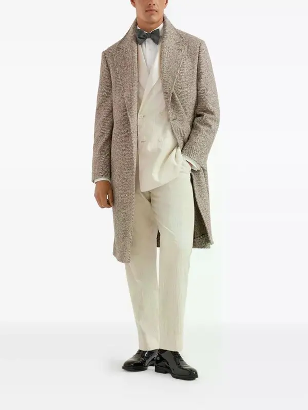Brunello Cucinelli Peak-lapel Double-breasted Suit