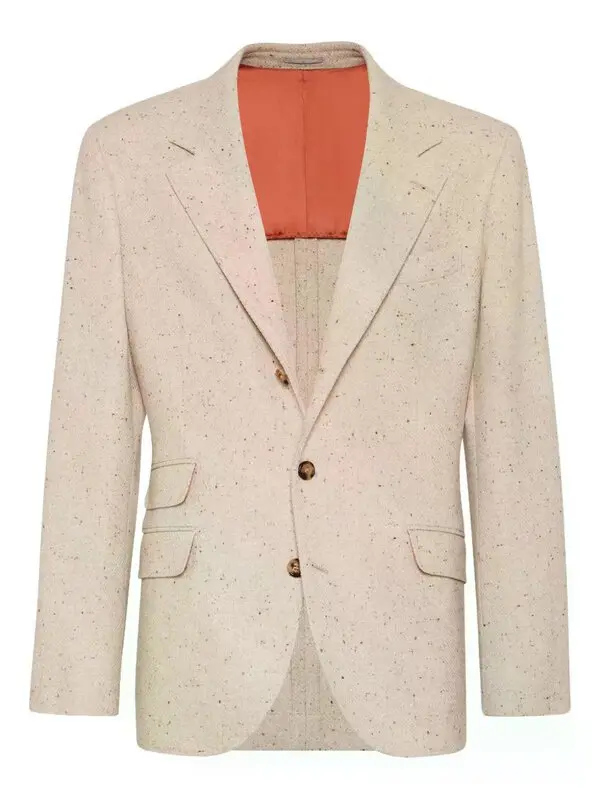 Brunello Cucinelli Notched-lapels Blazer - Neutrals