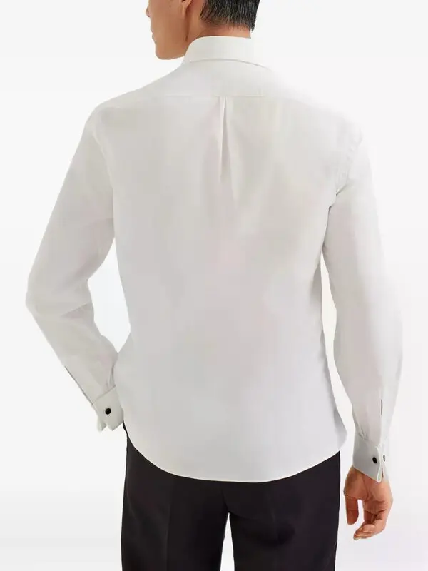 Brunello Cucinelli Pleated Tuxedo Shirt