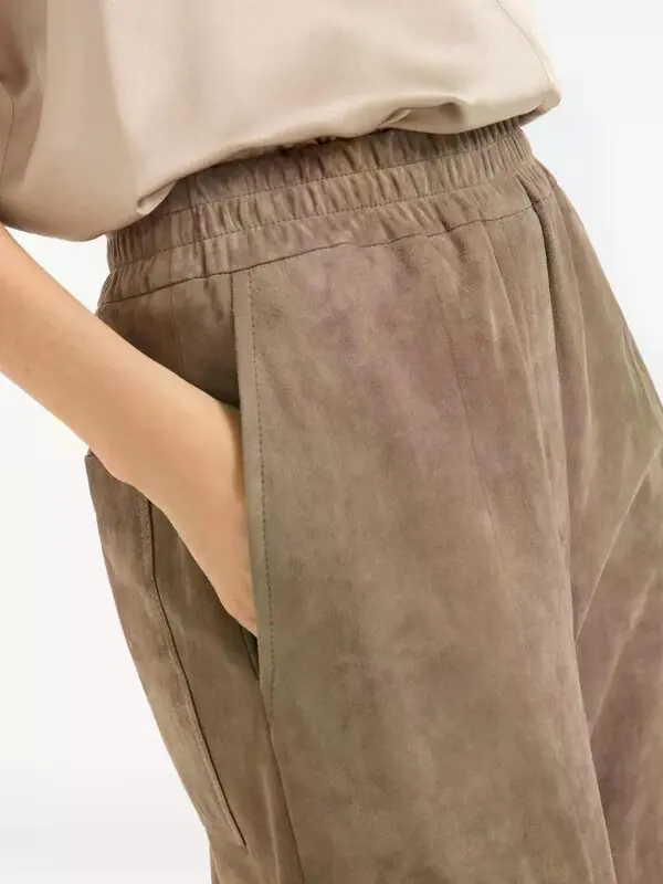 Brunello Cucinelli Suede Trousers