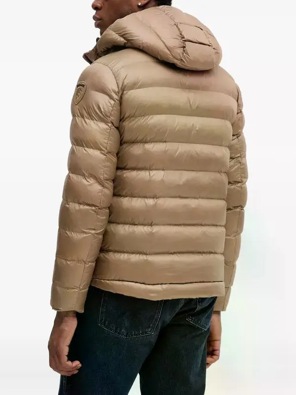 BLAUER. Hooded Padded Jacket - Neutrals