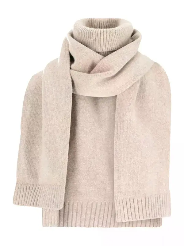 Lvir Roll-neck Scarf - Neutrals
