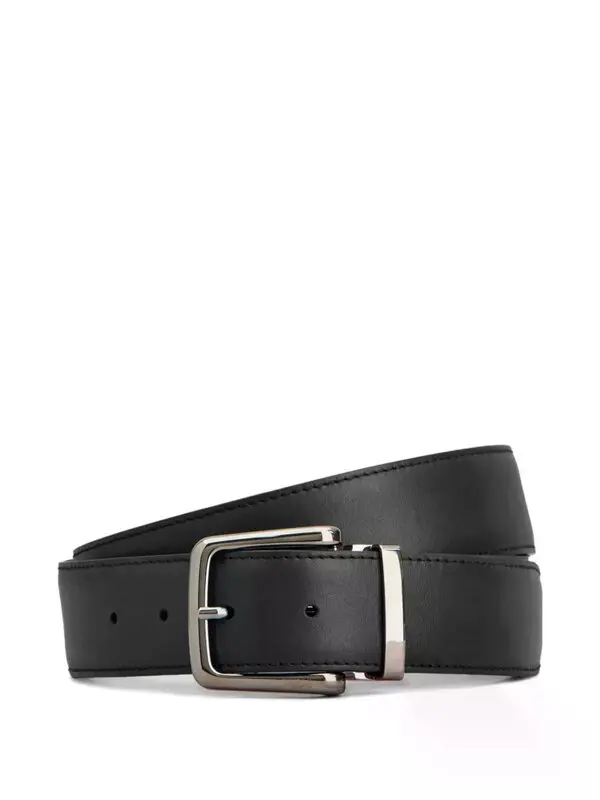 TOD'S Reversible Leather Belt - Black
